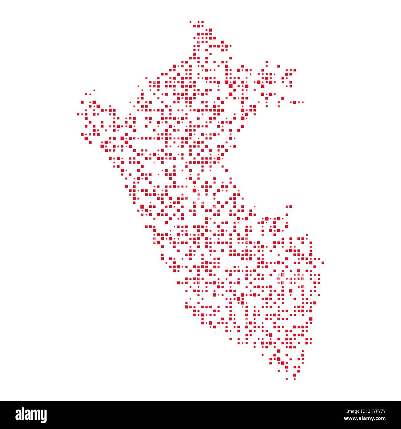 Peru Silhouette Pixelated generative pattern illustration Stock Vector ...