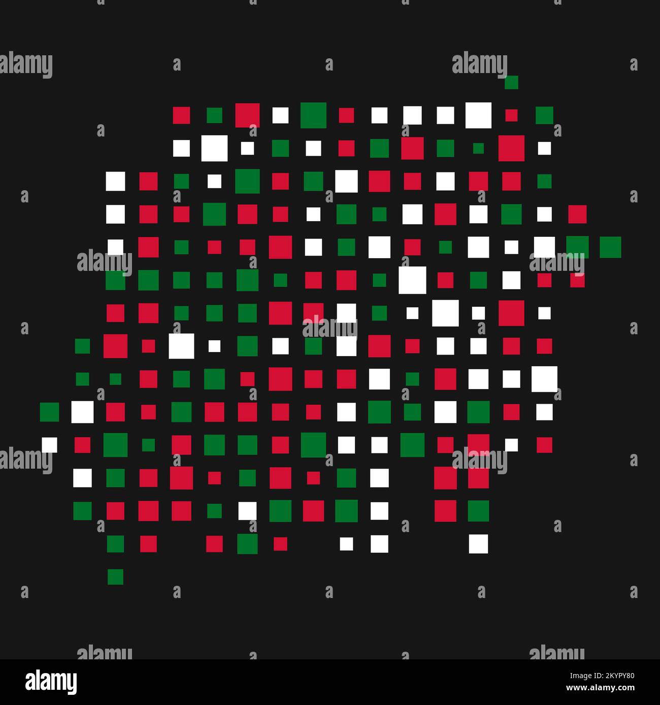 Sudan Silhouette Pixelated generative pattern illustration Stock Vector ...