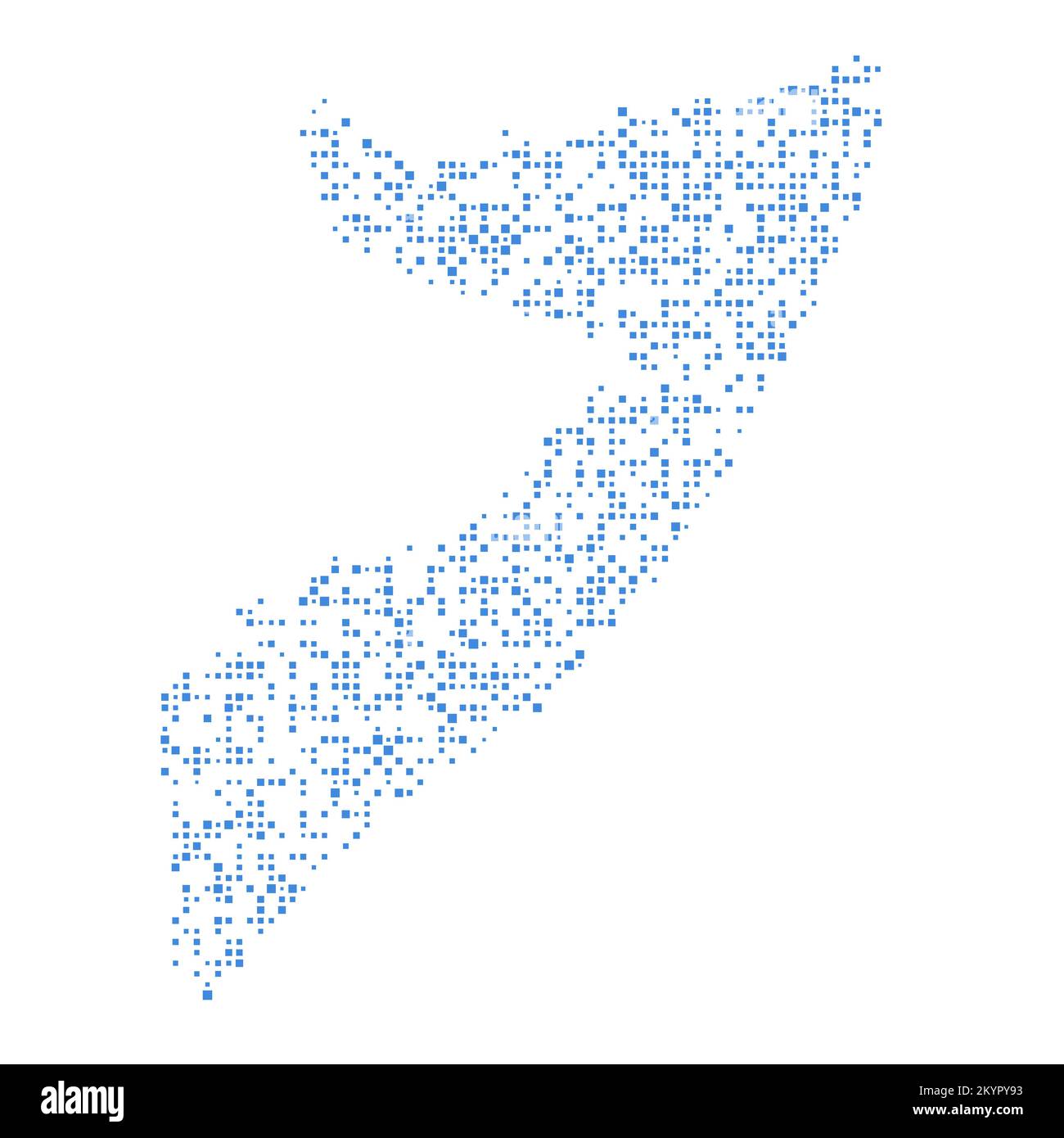 Somalia Silhouette Pixelated generative pattern illustration Stock ...