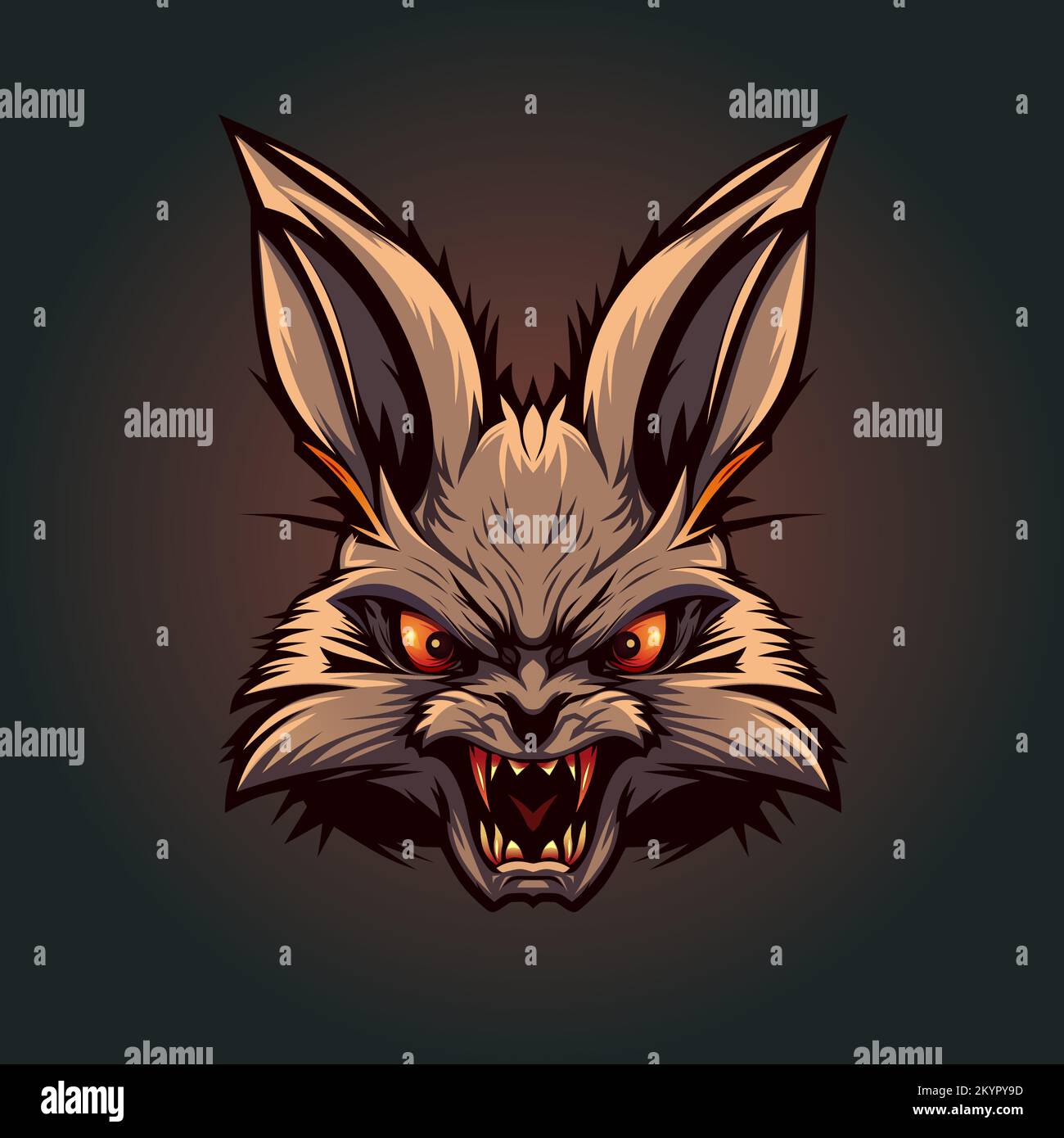 Feral bunny Stock Vector Images - Alamy