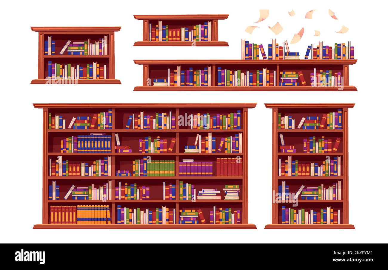 Bookshelves and bookcase Stock Vector Image & Art - Alamy