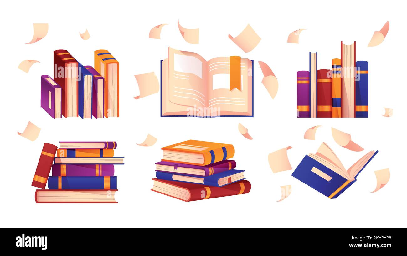 Gradient books set Stock Vector Image & Art - Alamy