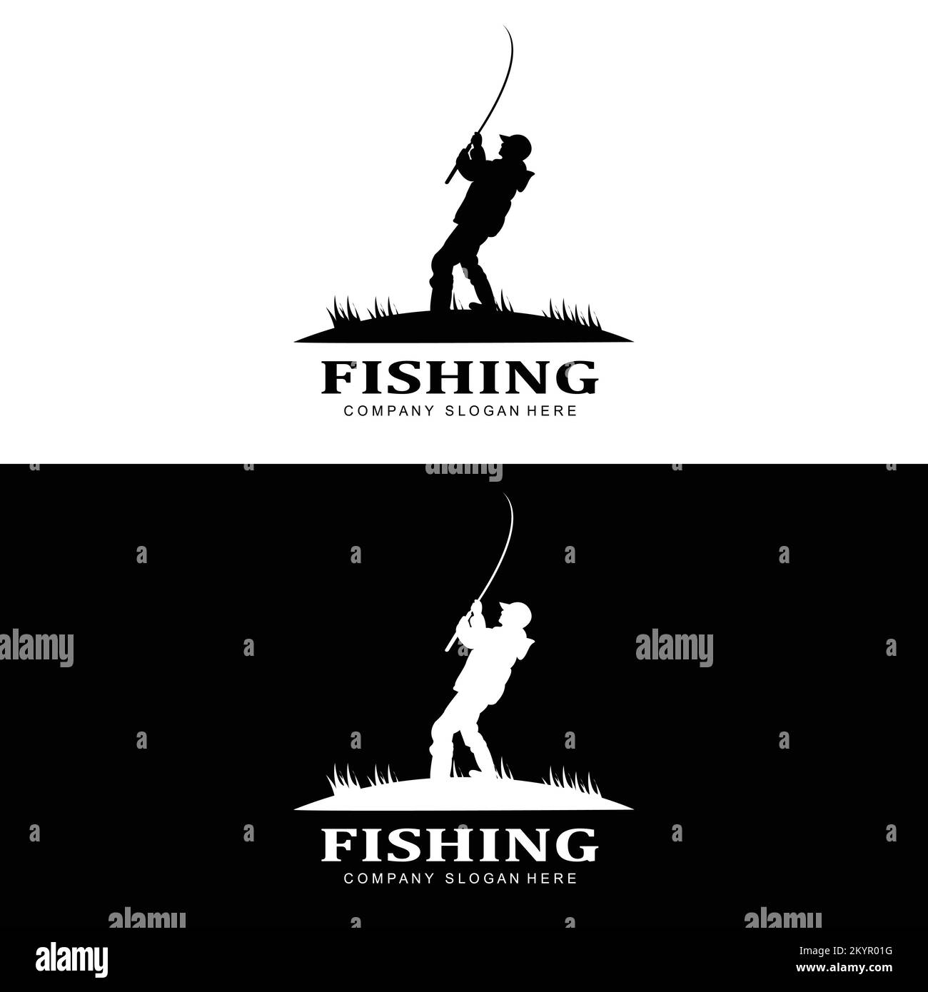 Man Fishing Logo