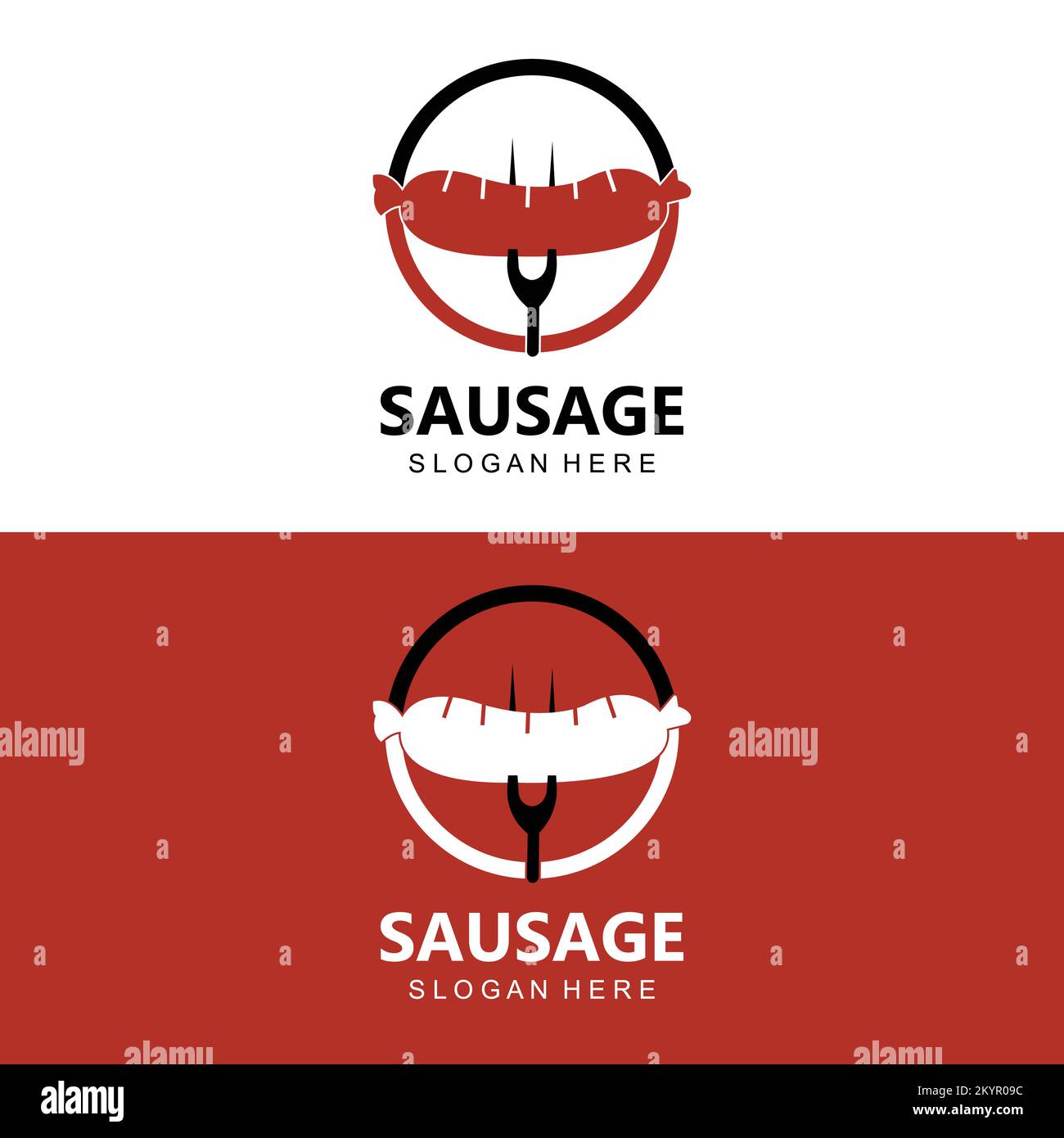 King sausage Stock Vector Images - Alamy
