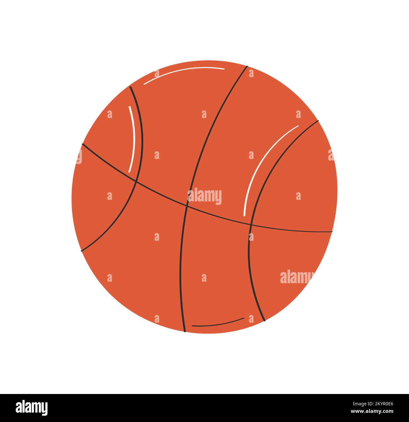 Basketball logo simple orange Cut Out Stock Images & Pictures - Alamy