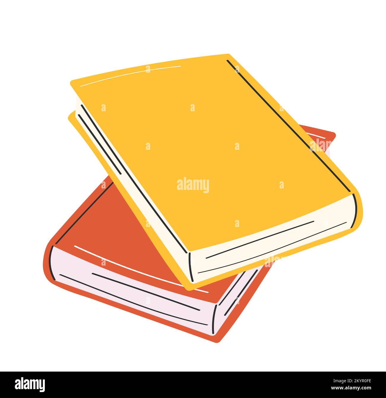 Red and yellow books Stock Vector Image & Art - Alamy