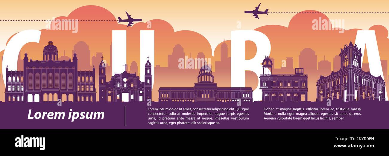 Havana cuba skyline Stock Vector Images - Alamy