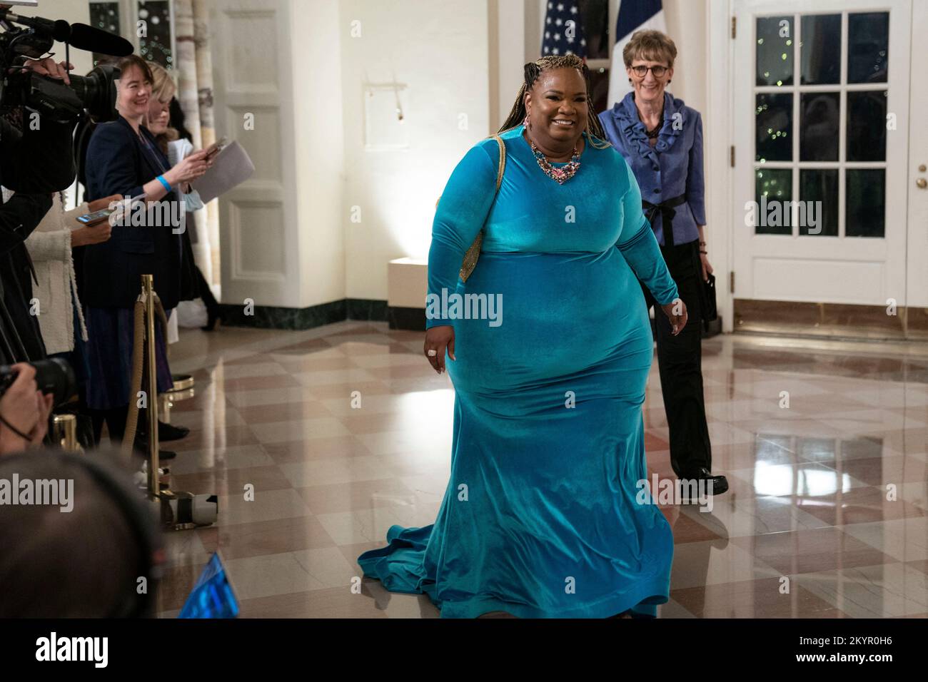 Washington, DC, US, December 1, 2022,Mary Kay Henry and April Verrett ...