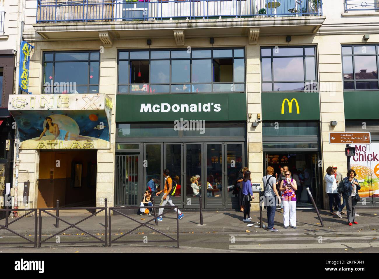 PARIS, FRANCE - CIRCA SEPTEMBER, 2014: McDonald's restaurant exterior ...