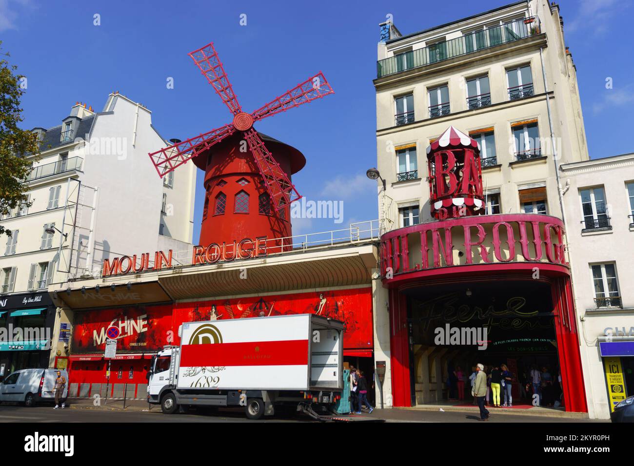 PARIS, FRANCE - CIRCA SEPTEMBER, 2014: Moulin Rouge building. Moulin ...