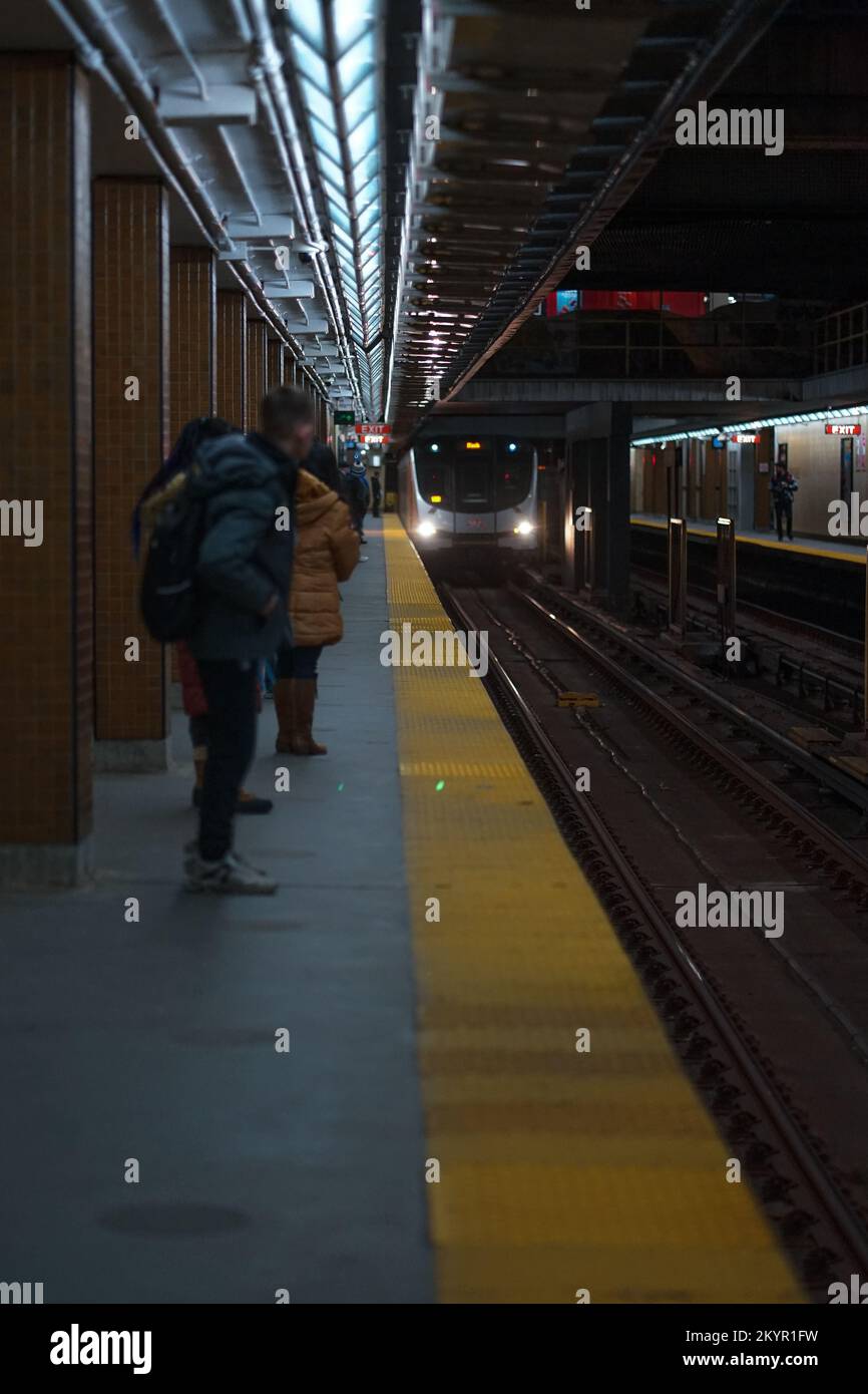 Toronto Subway Night Stock Photo - Alamy