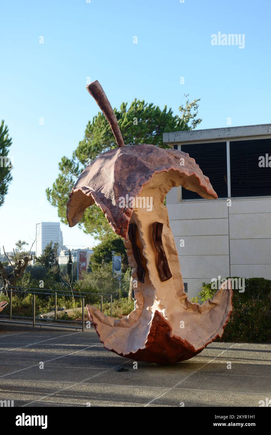 The Apple Core, a pop art sculpture realized in 1992 by Claes Oldenburg ...