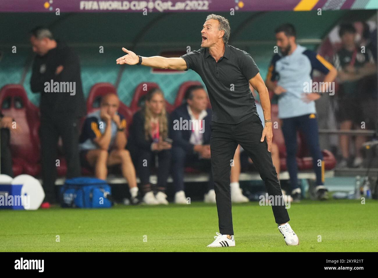 Spain head coach Luis Enrique Martinez during the FIFA World Cup Qatar ...