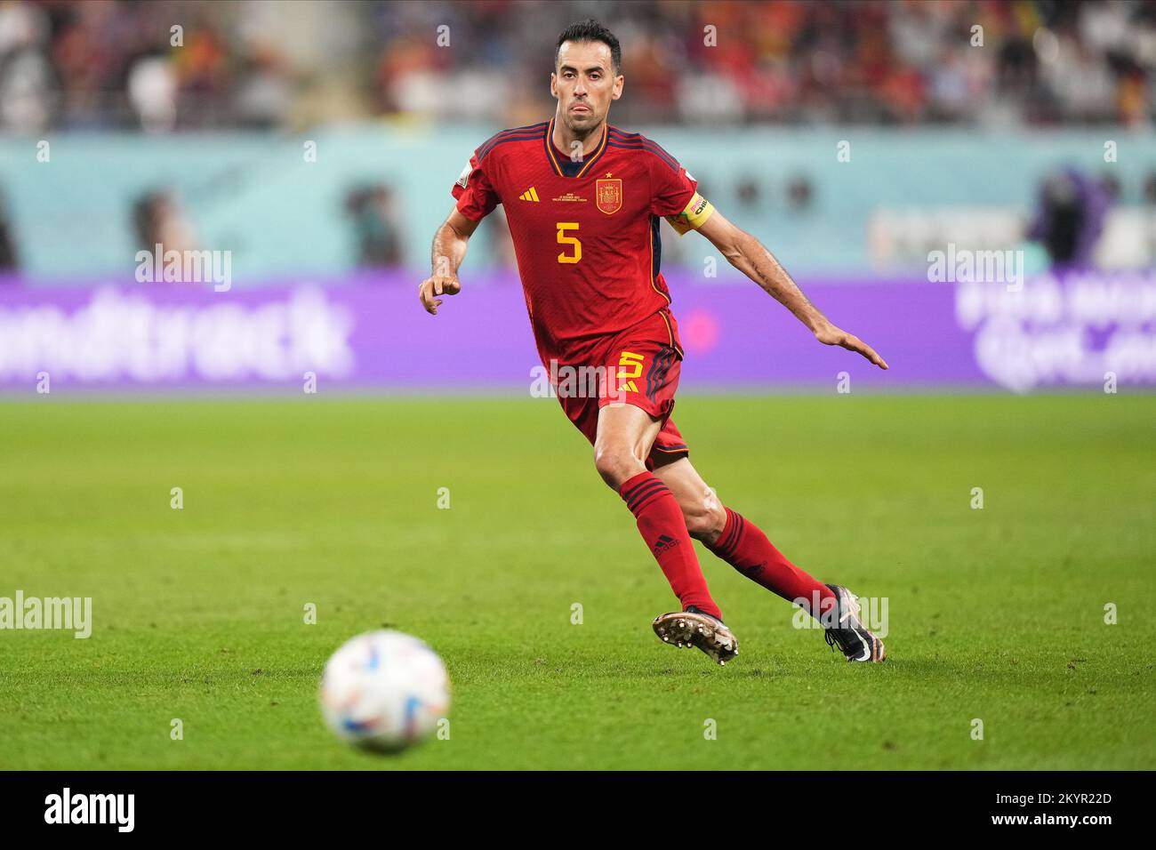 Sergio Busquets of Spain during the FIFA World Cup Qatar 2022 match ...