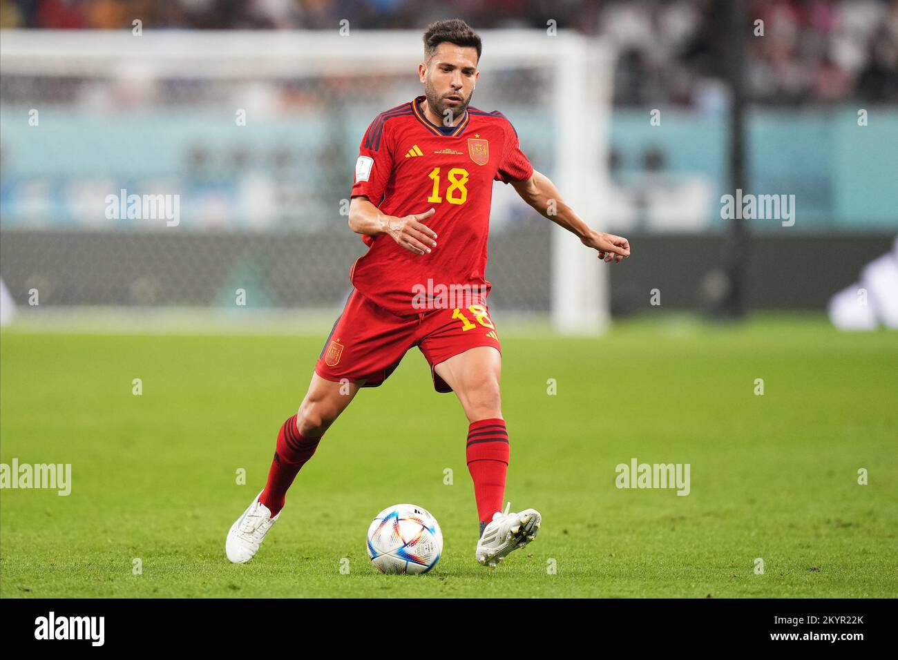 Jordi Alba of Spain during the FIFA World Cup Qatar 2022 match, Group E ...