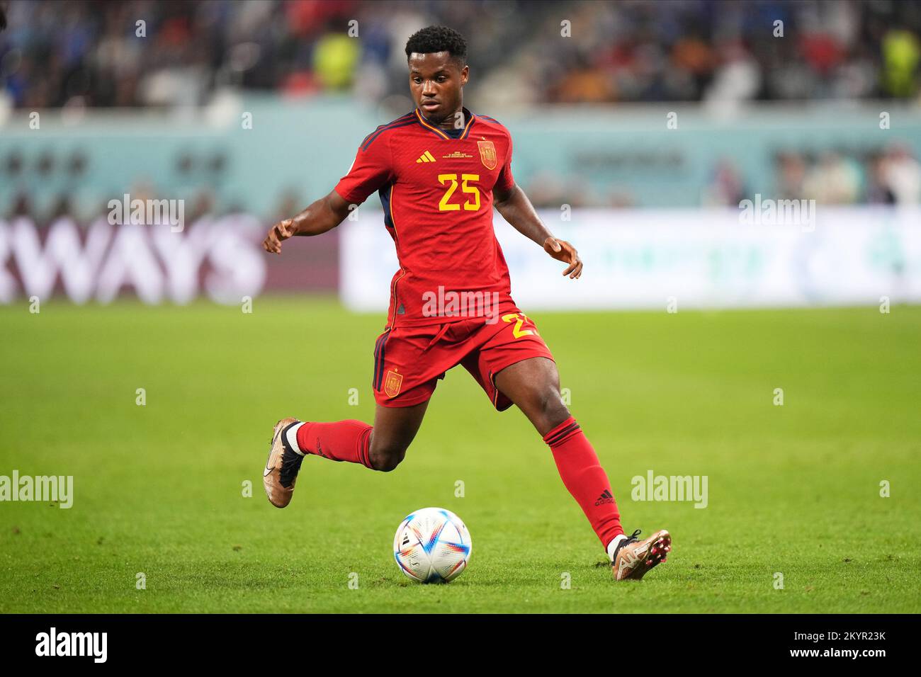 Ansu Fati of Spain during the FIFA World Cup Qatar 2022 match, Group E ...