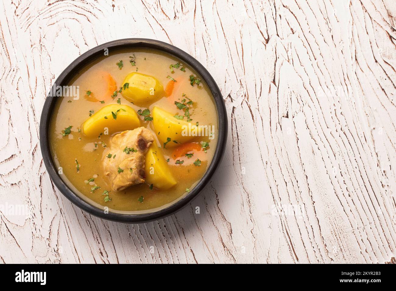 Traditional Colombian rib sancocho - Gastronomy of Colombia Stock Photo ...