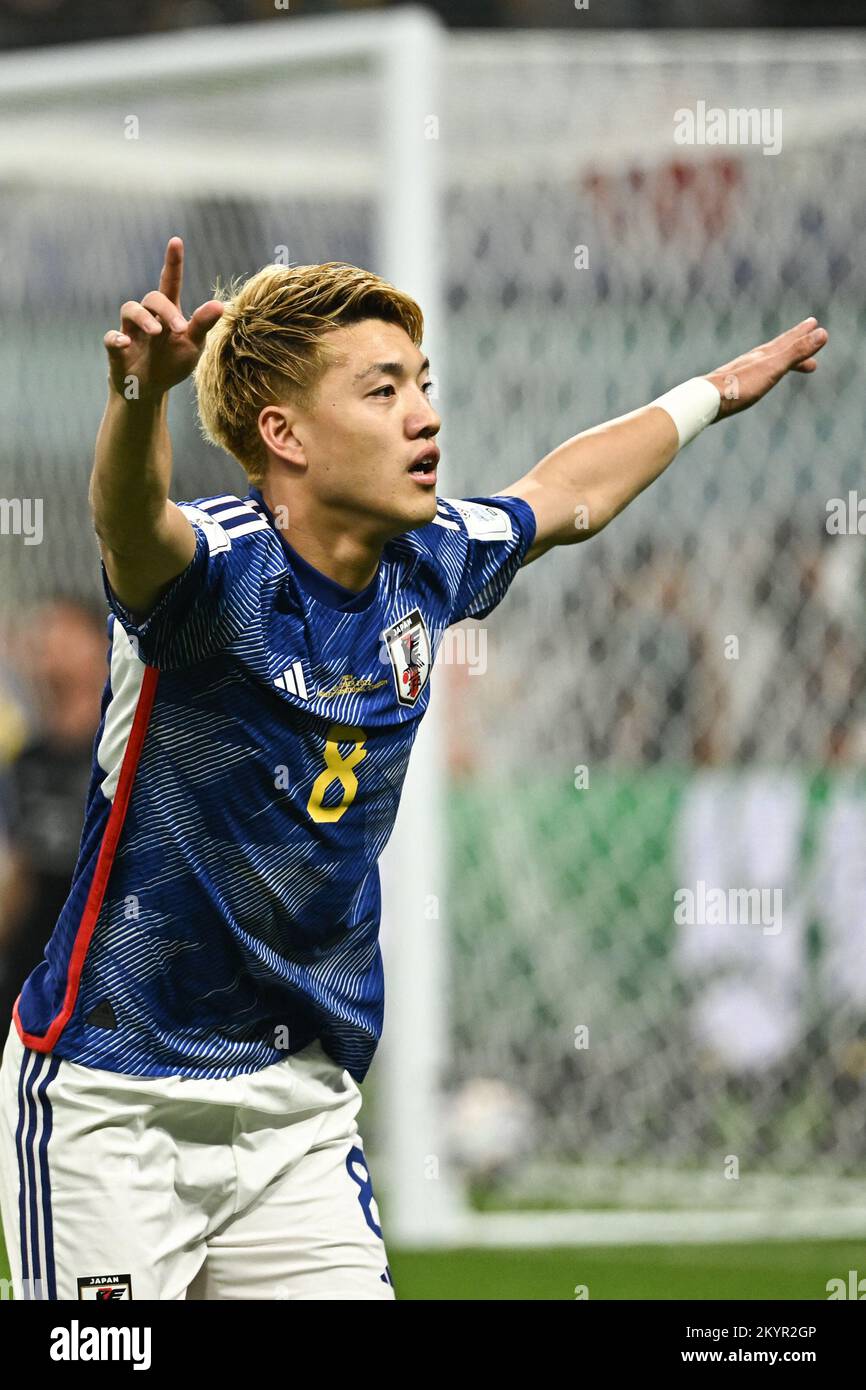 Doha, Qatar on December 1, 2022. Ritsu Doan of Japan during Japan v ...