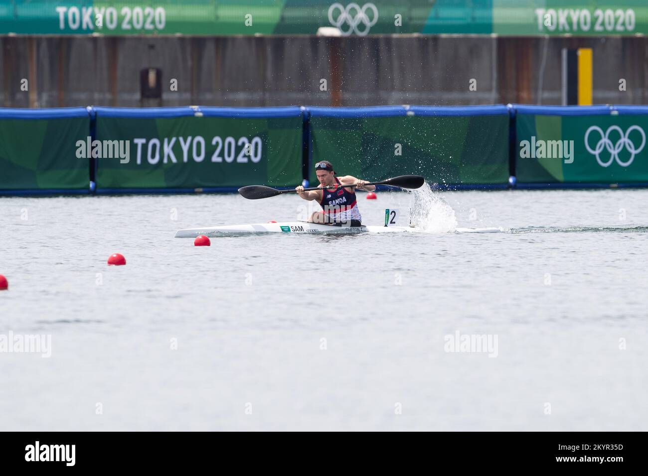 August 02, 2021: Tuva a Clifton of Team Samoa races during the MenÃ s ...