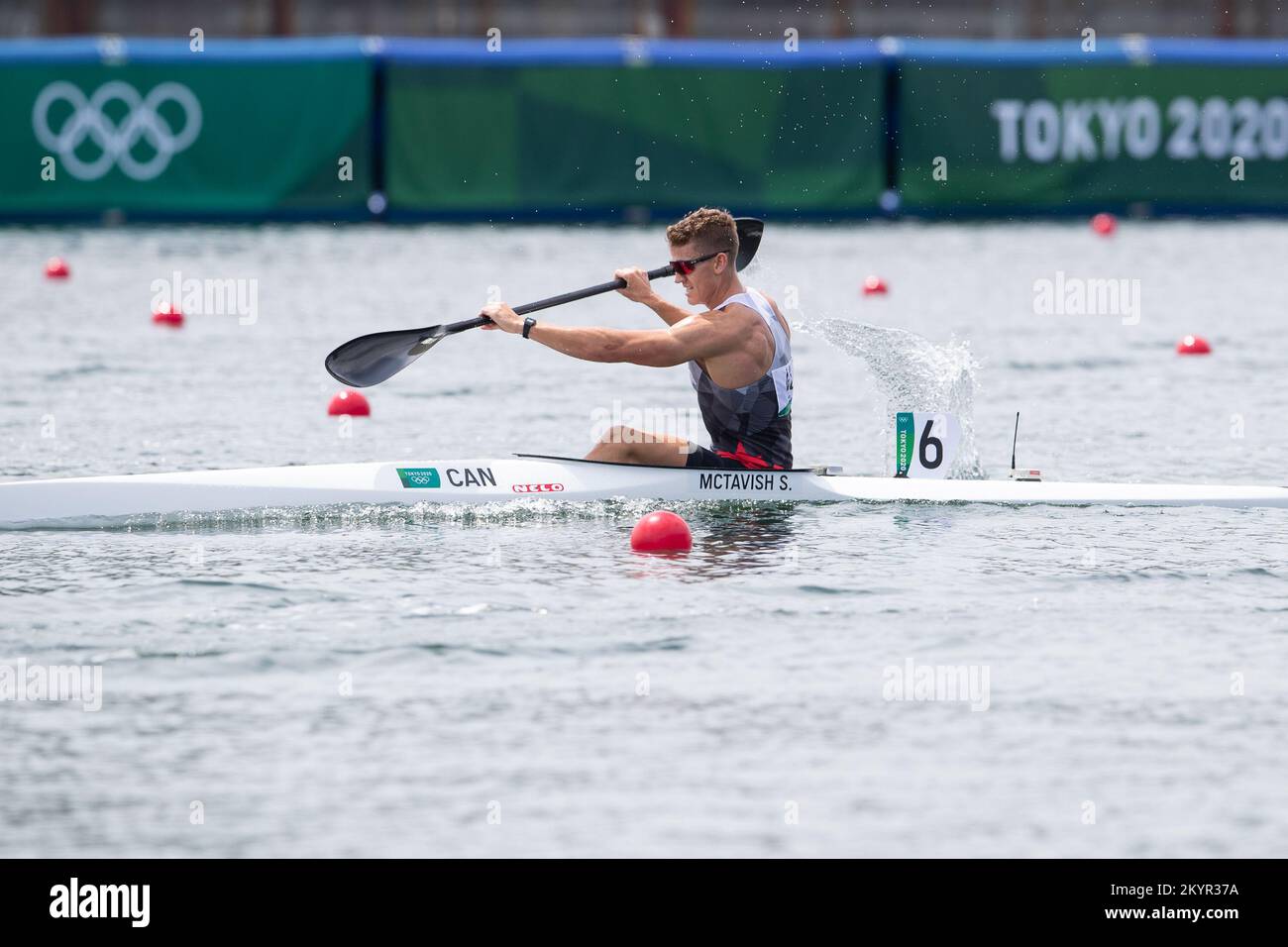 August 02, 2021: Simon McTavish of Team Canada races during the MenÕs ...