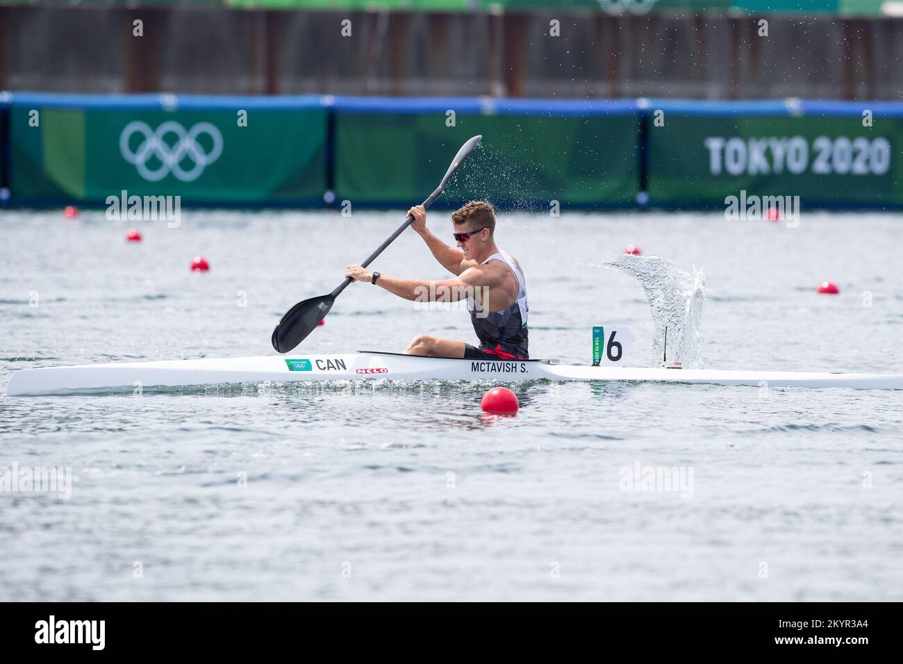 August 02, 2021: Simon McTavish of Team Canada races during the MenÕs ...