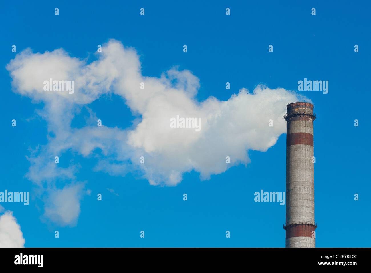 Pollution of the environment, ecology and air. Withdrawal of combustion ...