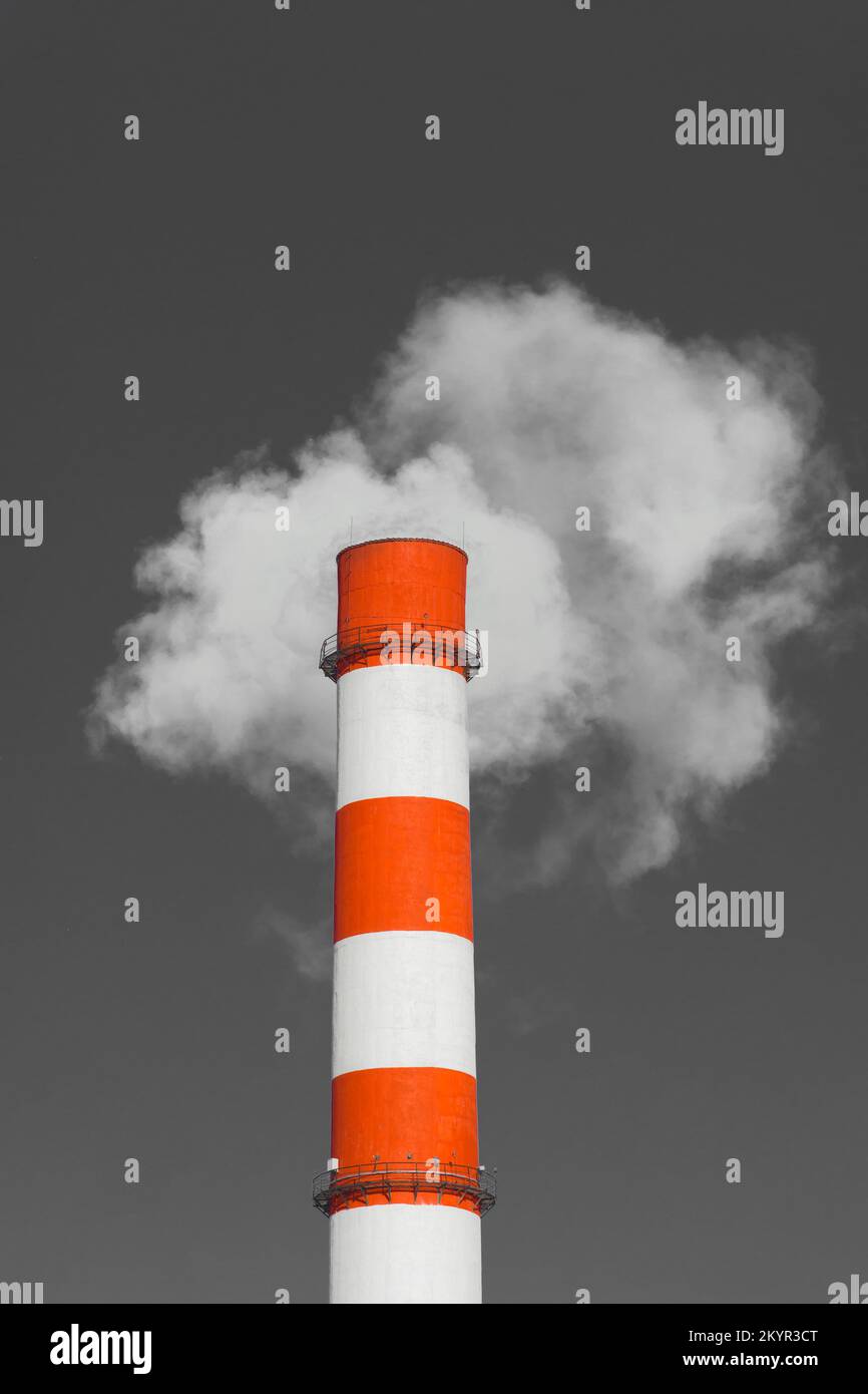 Pollution of the environment, ecology and air. Withdrawal of combustion ...