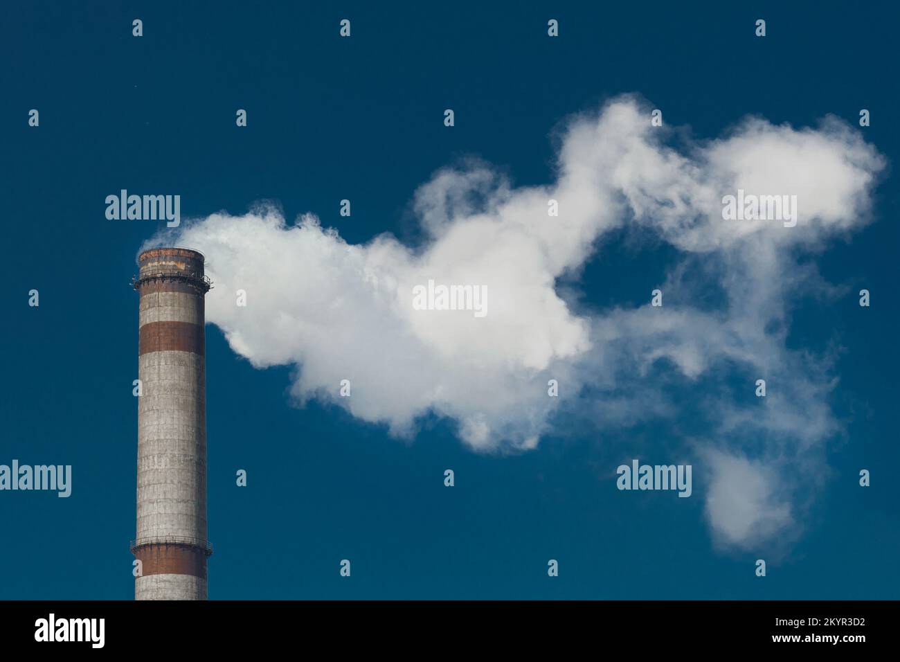 Pollution of the environment, ecology and air. Withdrawal of combustion ...