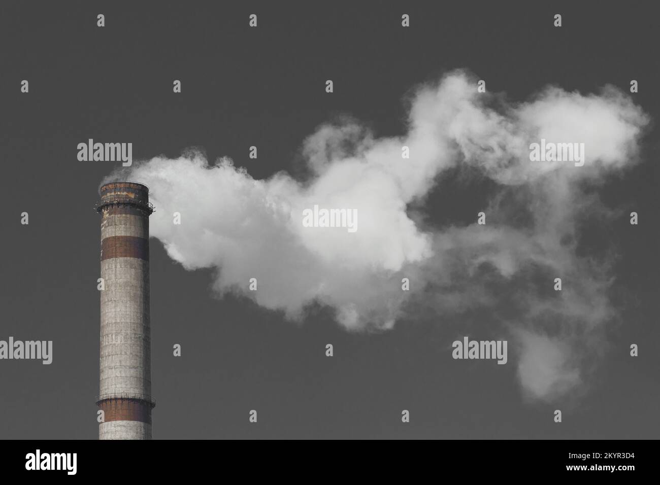 Pollution of the environment, ecology and air. Withdrawal of combustion ...