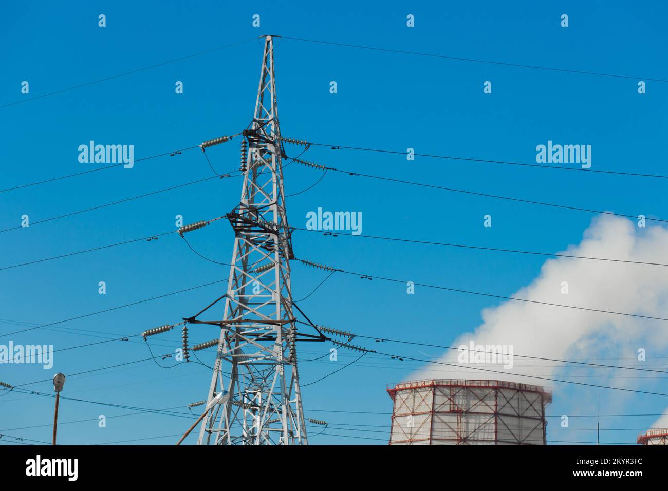 Smoke cooling tower pollution of the surrounding air environment of the ...