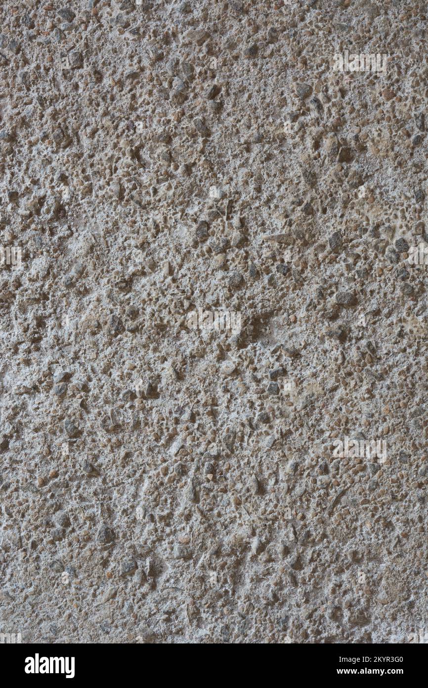 weathered concrete surface, close-up of old and worn cement or mortar ...