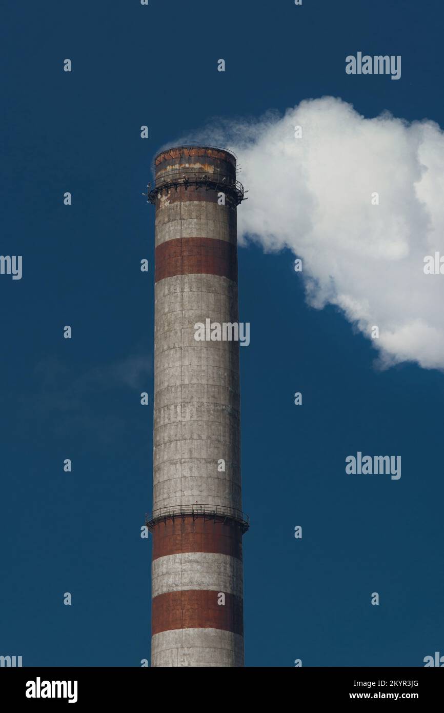Pollution of the environment, ecology and air. Withdrawal of combustion ...