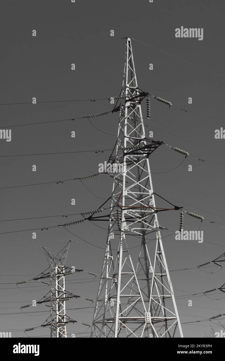 Electricity voltage high energy power technology electrical tower ...