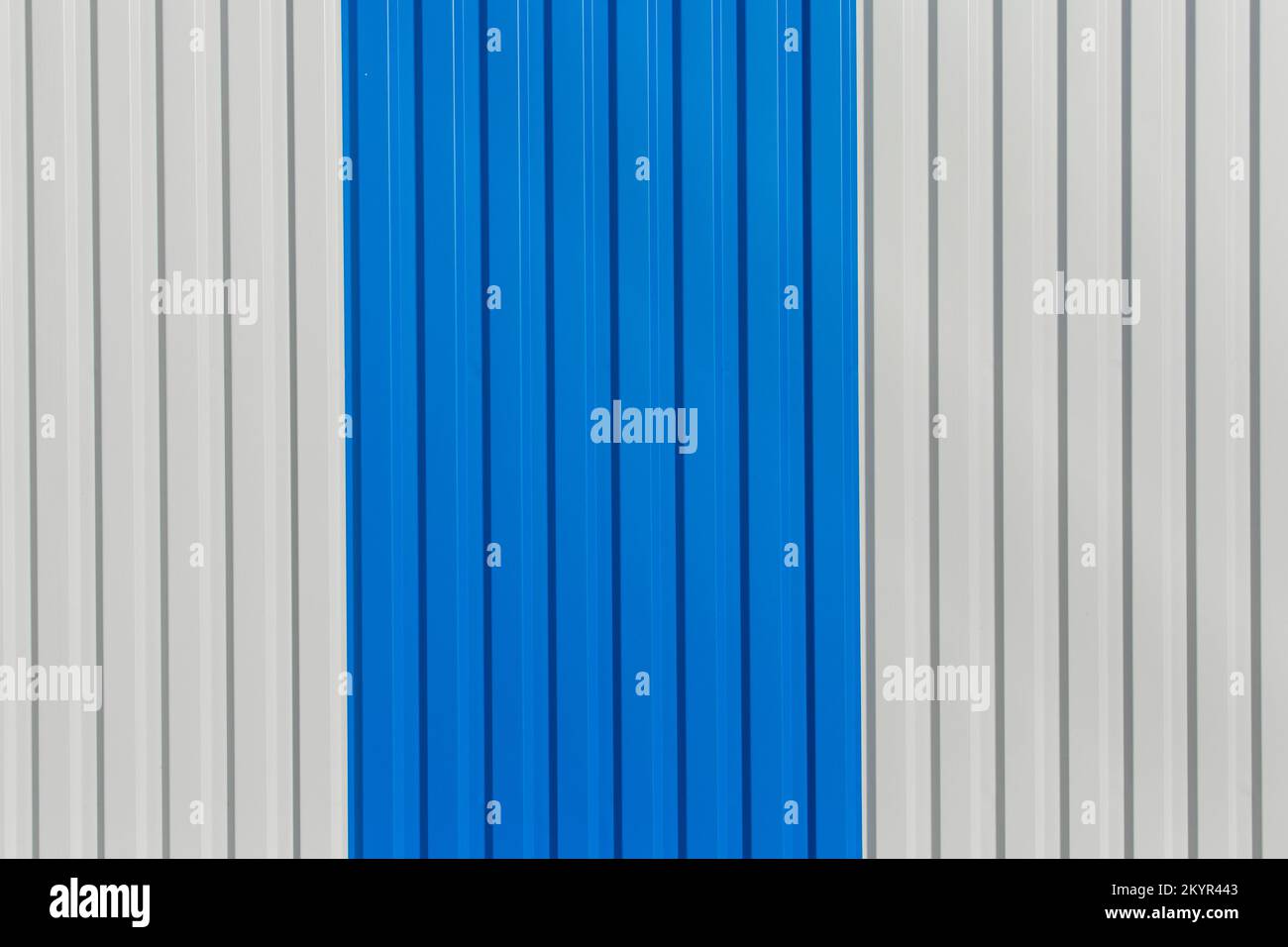 Blue white vertical lines sheet metal plate corrugated texture steel ...
