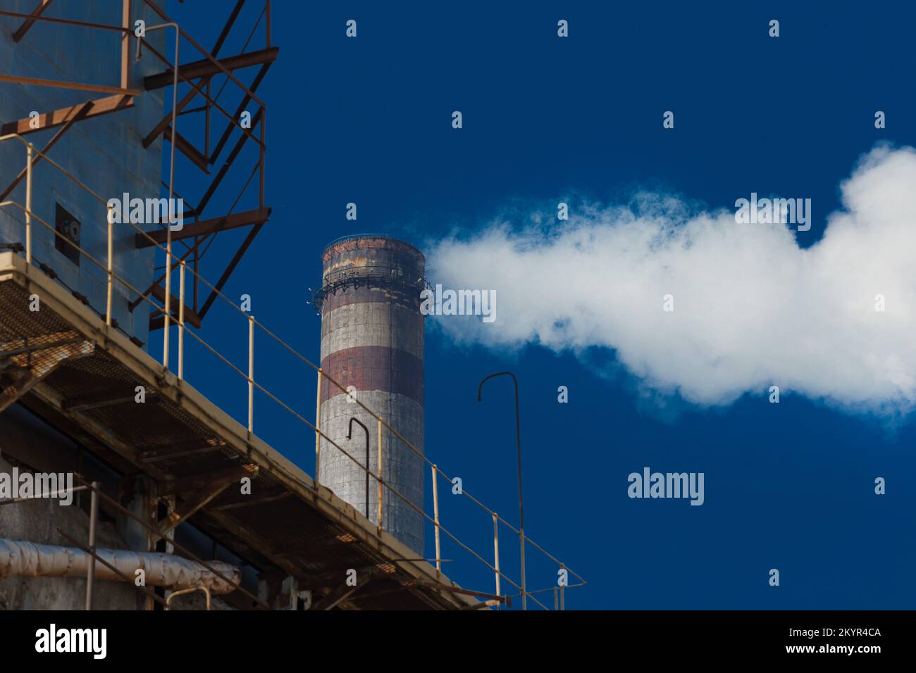 Pollution of the environment, ecology and air. Withdrawal of combustion ...