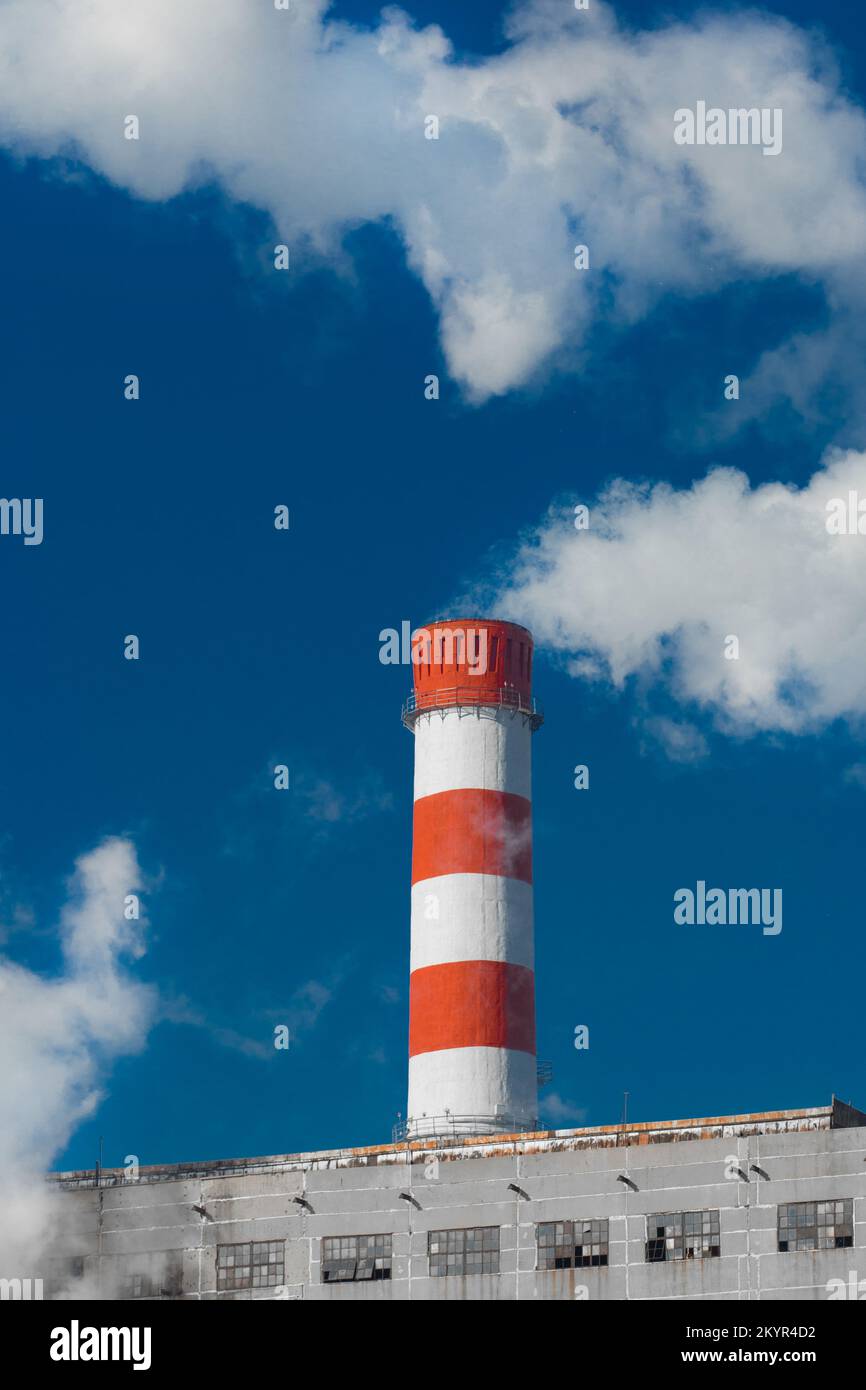 Pollution of the environment, ecology and air. Withdrawal of combustion ...