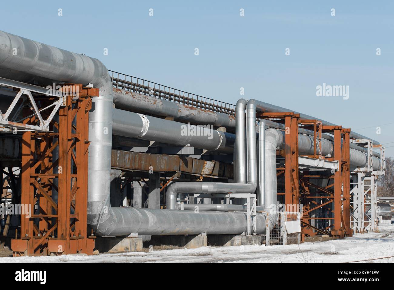 Industry tube system pipeline plant steel factory industrial pump pipe ...