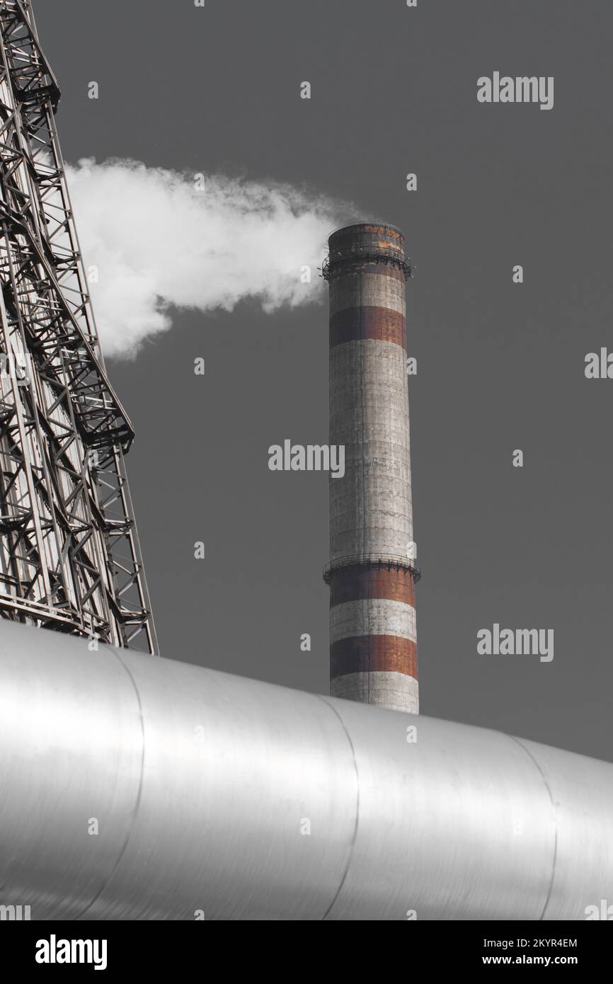 Pollution of the environment, atmosphere, air, environmental problems ...