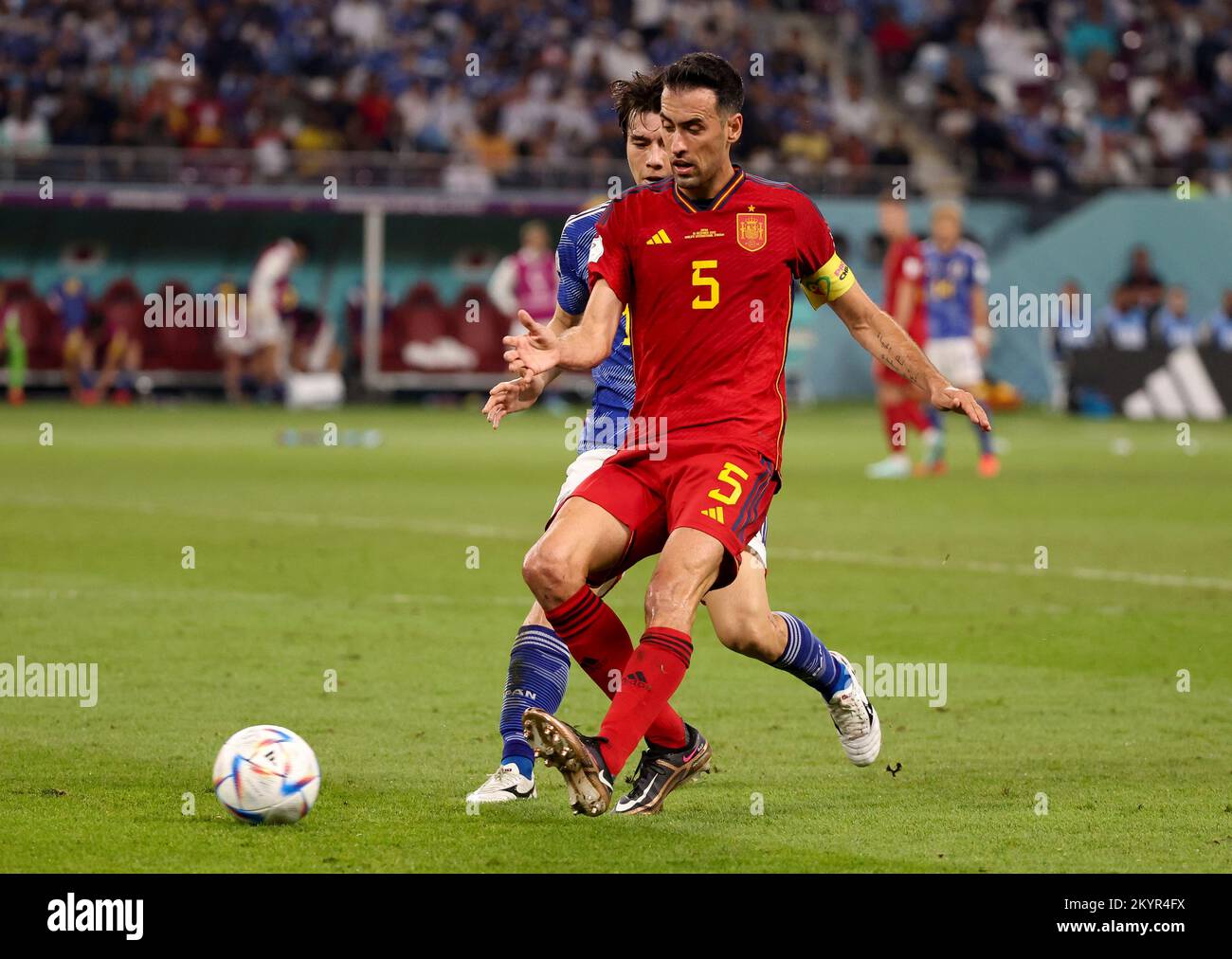 Ar-Rayyan, Qatar - 01/12/2022, Sergio Busquets of Spain during the FIFA ...