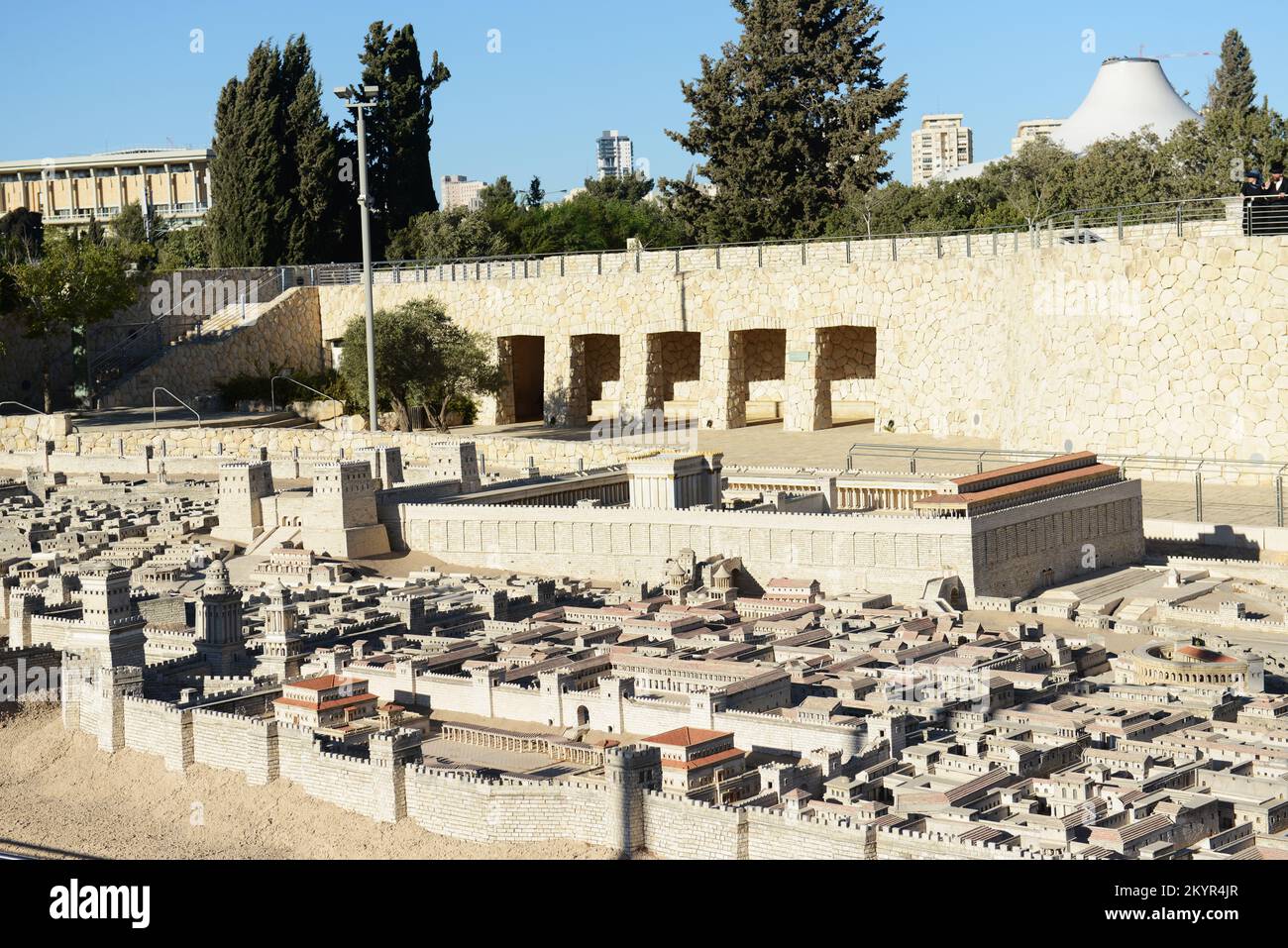 Model of jerusalem at the end of the second temple hi-res stock ...