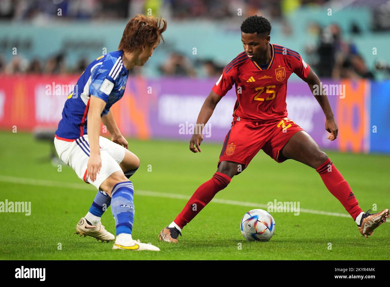 Ansu Fati of Spain during the FIFA World Cup Qatar 2022 match, Group E ...