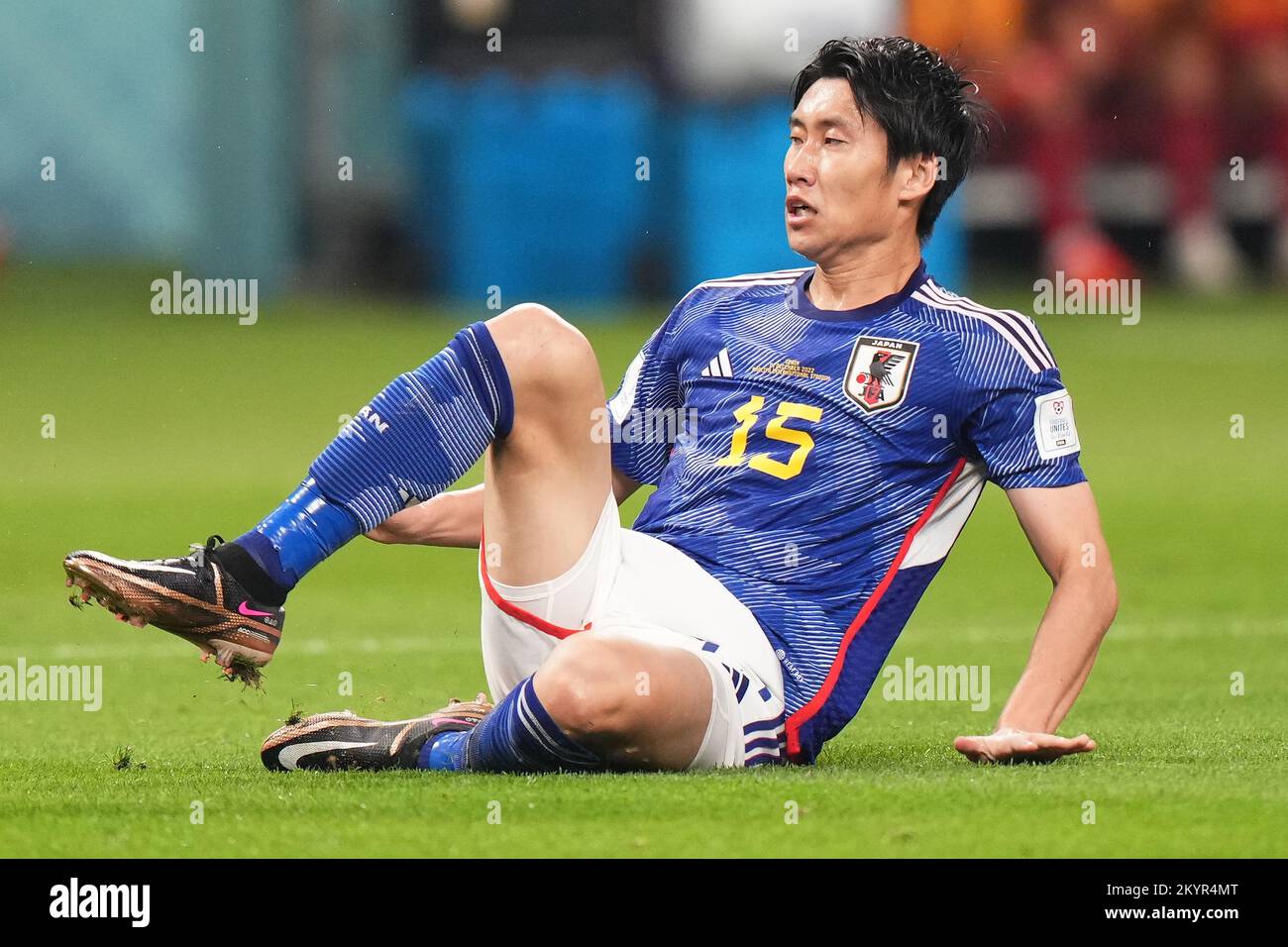 Daichi Kamada of Japan during the FIFA World Cup Qatar 2022 match ...