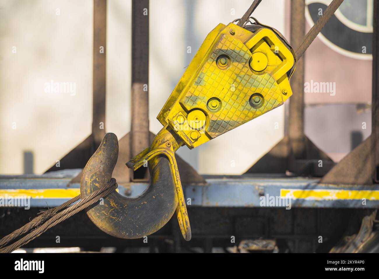 Hook tool heavy hoist lifting iron steel load weight sling metal ...