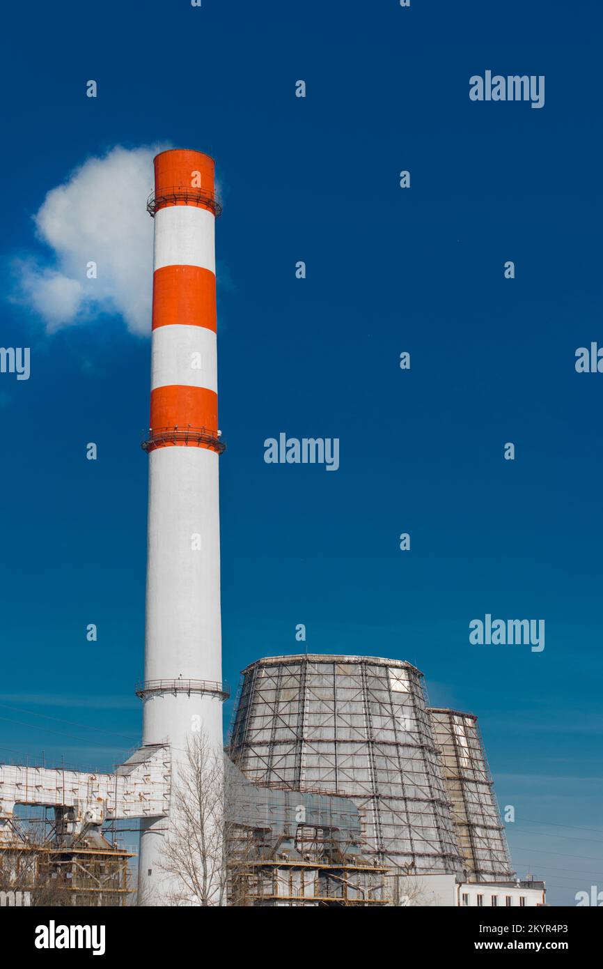 Pollution of the environment, ecology and air. Withdrawal of combustion ...