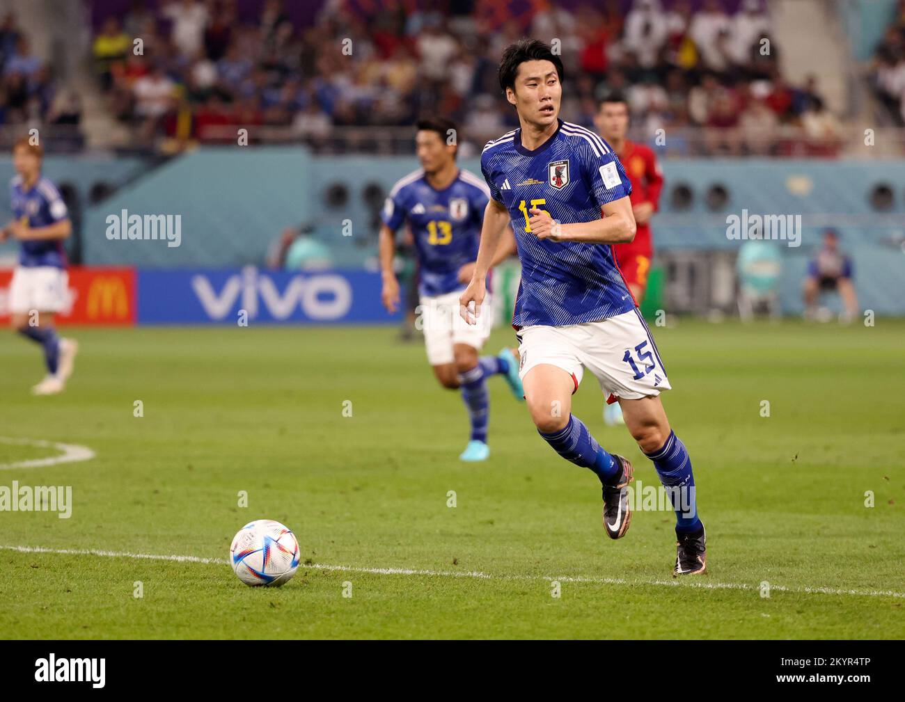 Ar-Rayyan, Qatar - 01/12/2022, Daichi Kamada of Japan during the FIFA World Cup 2022, Group E ...