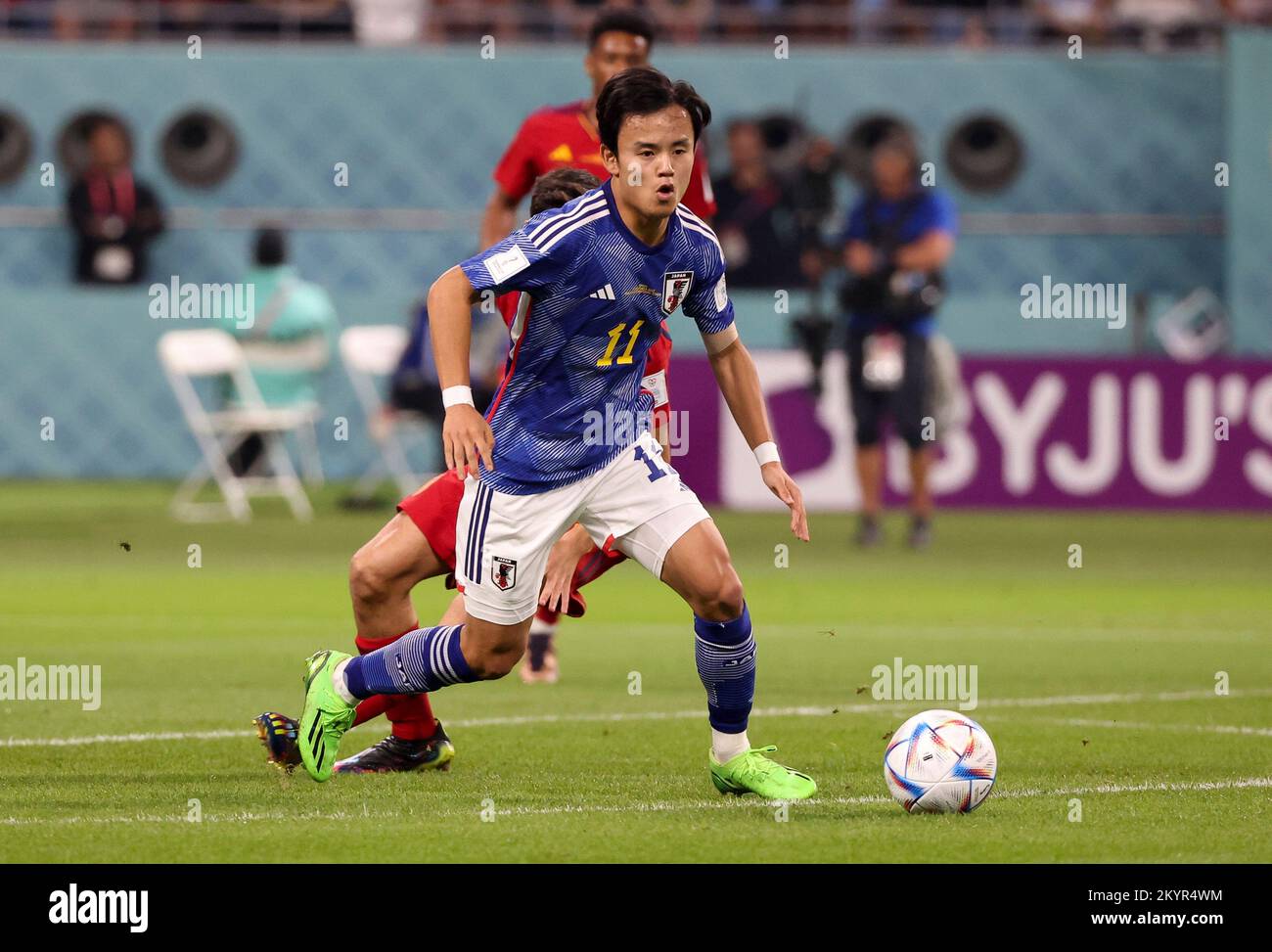 Ar-Rayyan, Qatar - 01/12/2022, Takefusa Kubo of Japan during the FIFA ...