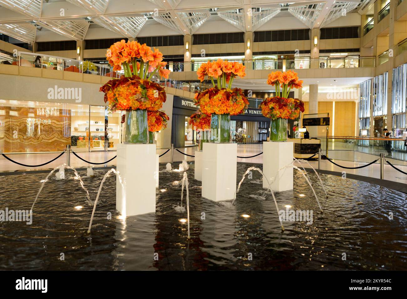 HONG KONG - OCTOBER 25, 2015: interior of the Landmark shopping mall ...