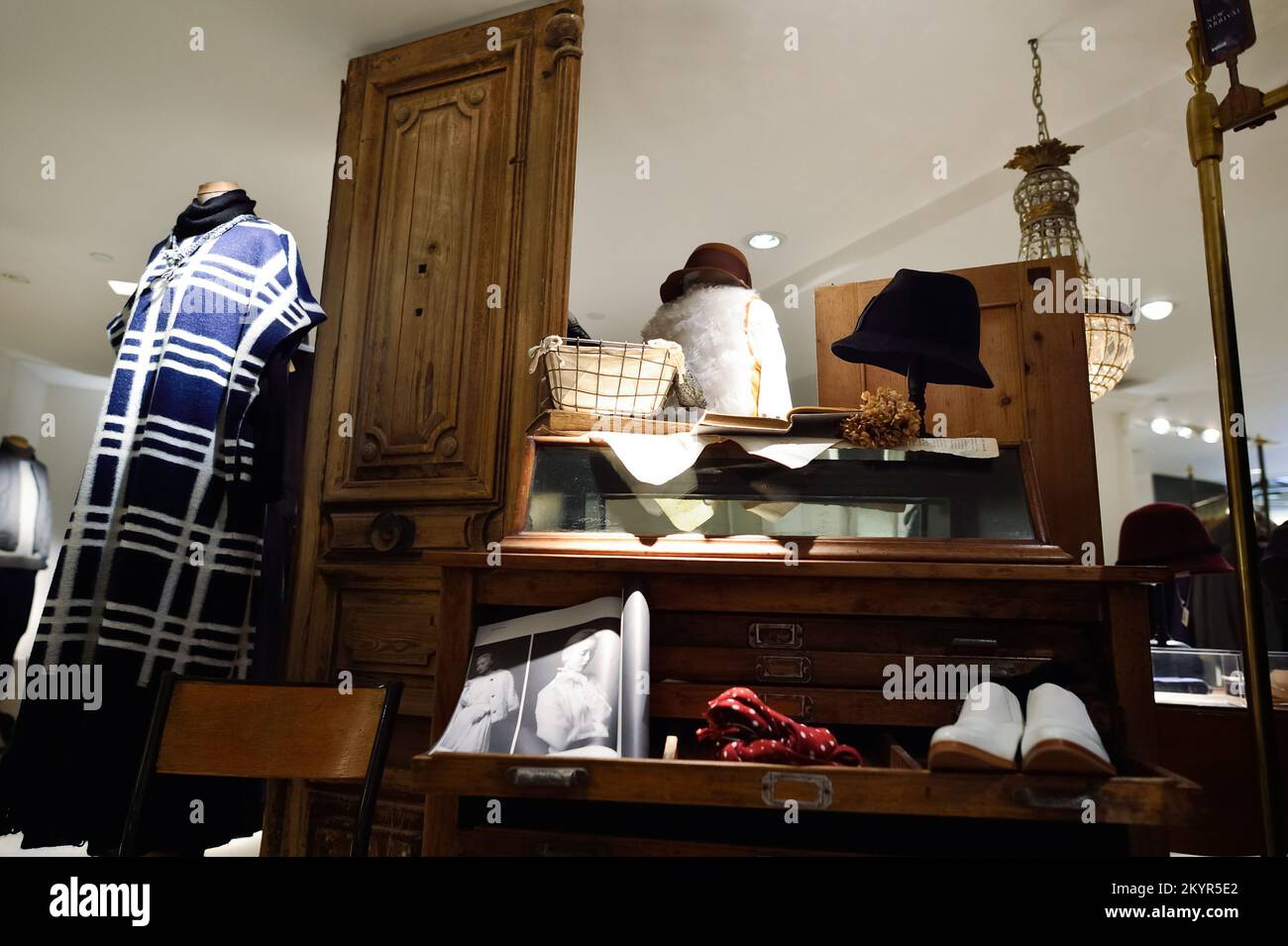 HONG KONG - NOVEMBER 02, 2015: interior of Initial store in New Town ...