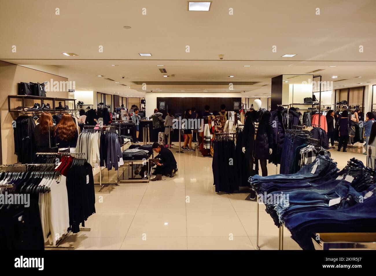 HONG KONG - NOVEMBER 02, 2015: Zara store in New Town Plaza. There are ...