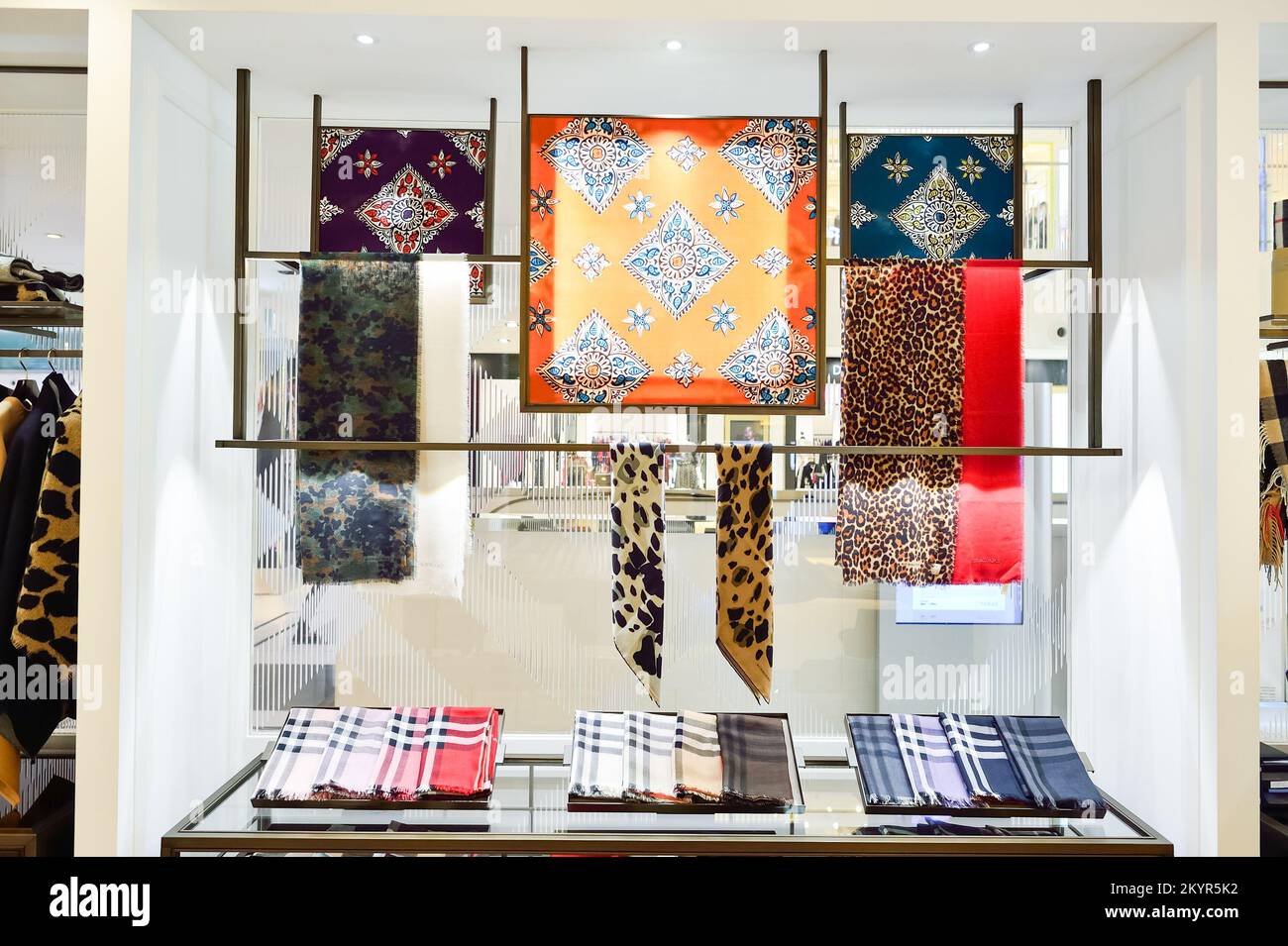 HONG KONG - NOVEMBER 02, 2015: interior of a boutique in New Town Plaza ...